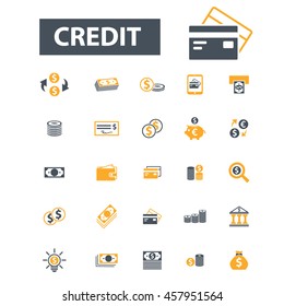 Credit Icons Stock Vector (Royalty Free) 457951564 | Shutterstock