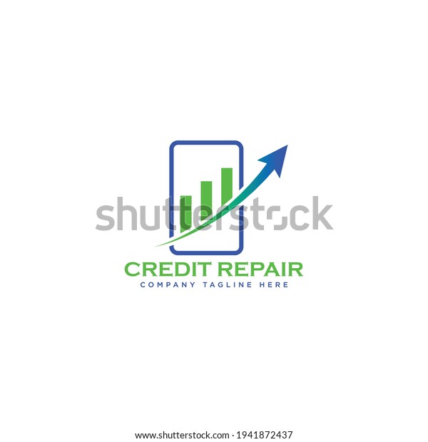 Credit Repair Logo Vector Card System Stock Vector (Royalty Free ...