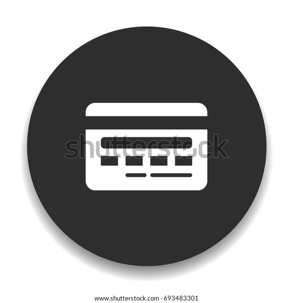 Creditcard Back Side Icon Stock Vector (Royalty Free) 693483301 ...