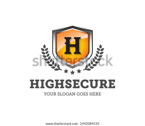 Crest Letter H 3d Shield Logo Stock Vector (Royalty Free) 1442084510 ...