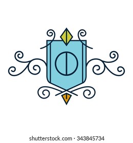 Crest Logo Alphabet Stock Vector (Royalty Free) 343845734 | Shutterstock