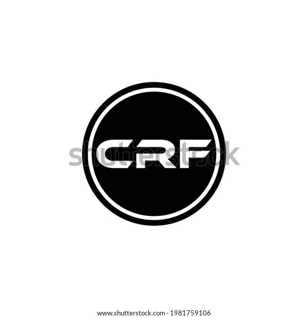 Vektor Stok Crf Letter Circle Logo Design Vector (Tanpa Royalti ...