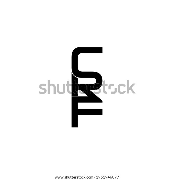 Crf Letter Original Monogram Logo Design Stock Vector (Royalty Free ...