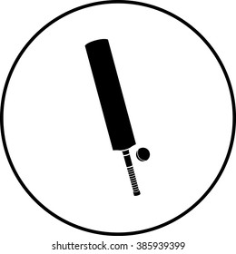 Cricket Bat Ball Symbol Stock Vector (Royalty Free) 385939399 ...