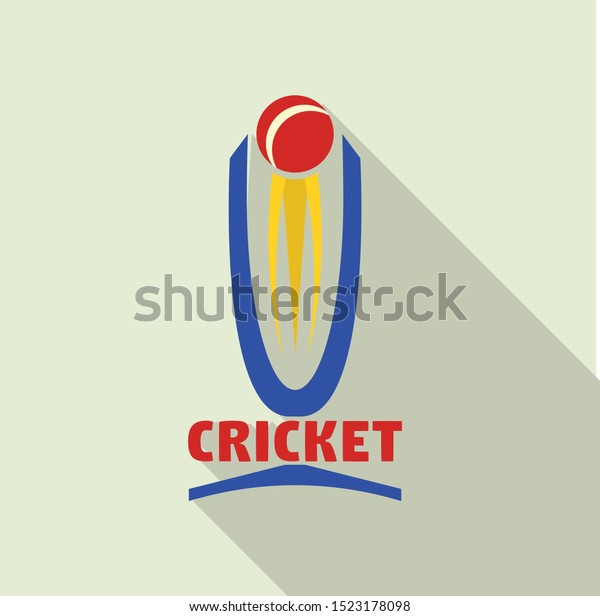 Cricket Cup Logo Flat Illustration Cricket Stock Vector (Royalty Free ...