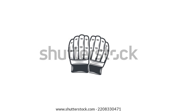 Cricket Glove Vector Logo Design Stock Vector (Royalty Free) 2208330471 ...