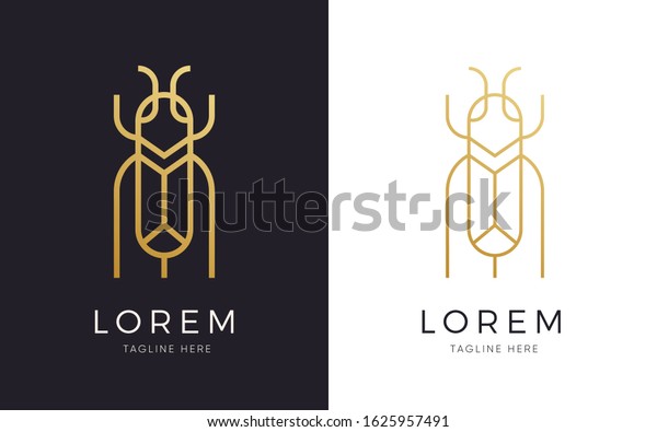 Cricket Insect Logo Design Gold Colour 스톡 벡터(로열티 프리) 1625957491 ...