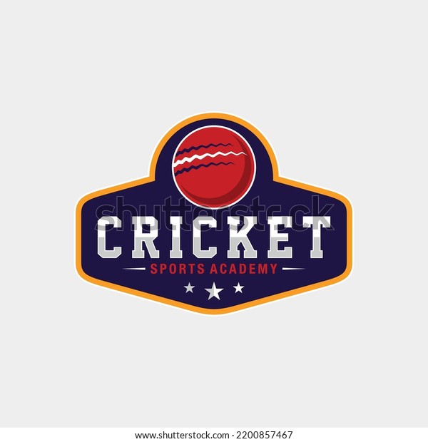 Cricket Team Logo Template Design Stock Vector (Royalty Free ...