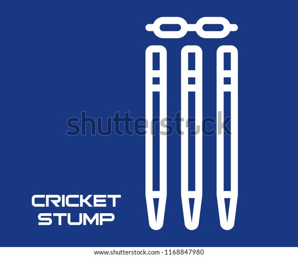 Cricket Wicket Stumps Symbol Vector Icon Stock Vector (Royalty Free ...
