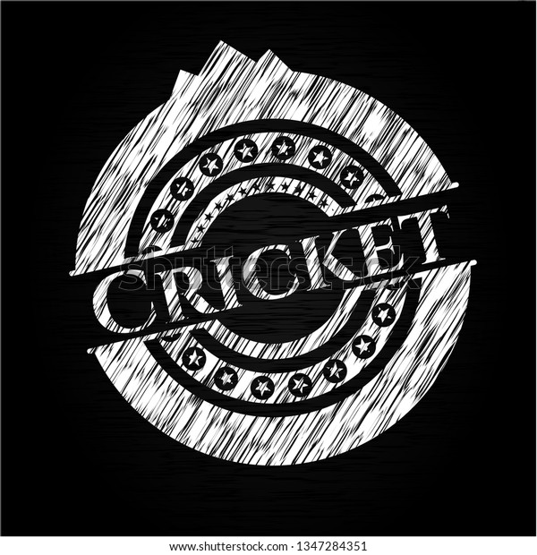 Cricket Written On Blackboard Stock Vector (Royalty Free) 1347284351 ...