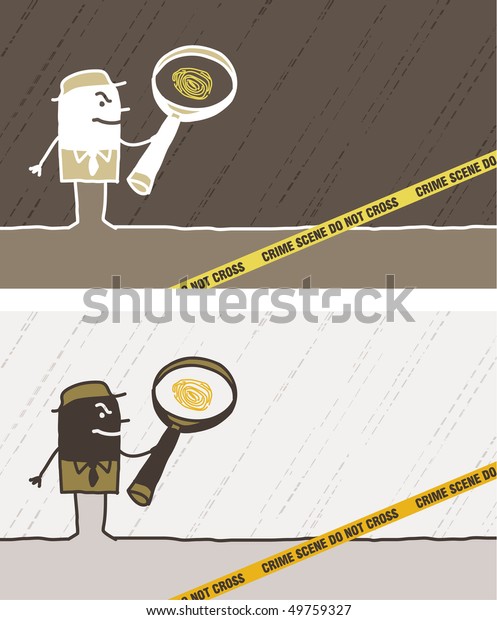 Crime Scene Colored Cartoon: เวกเตอร์สต็อก (ปลอดค่าลิขสิทธิ์) 49759327 ...