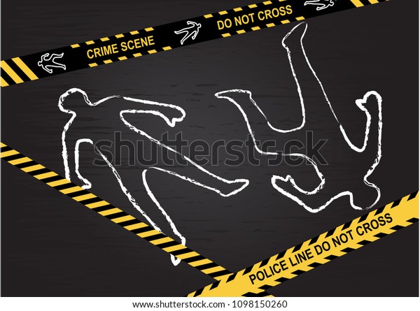 Crime Scene Do Not Cross Stock Vector (Royalty Free) 1098150260 ...