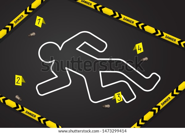 Crime Scene Do Not Cross Police Stock Vector (Royalty Free) 1473299414