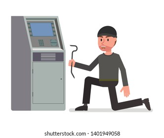 Safecracker Cartoon People Characters Illustration Isolated: стоковая ...
