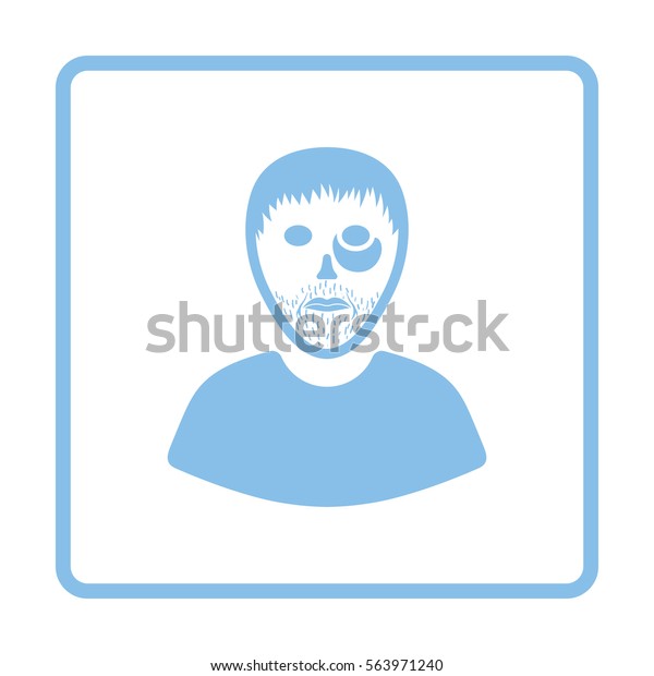 Criminal Man Icon Blue Frame Design: เวกเตอร์สต็อก (ปลอดค่าลิขสิทธิ์ ...