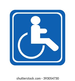 Cripple Sign On White Background Stock Vector (Royalty Free) 393054730 ...