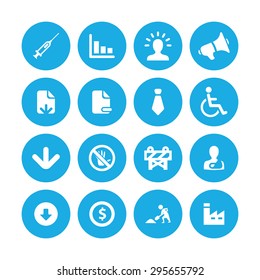 Crisis Icons Universal Set Web Mobile Stock Vector (Royalty Free ...