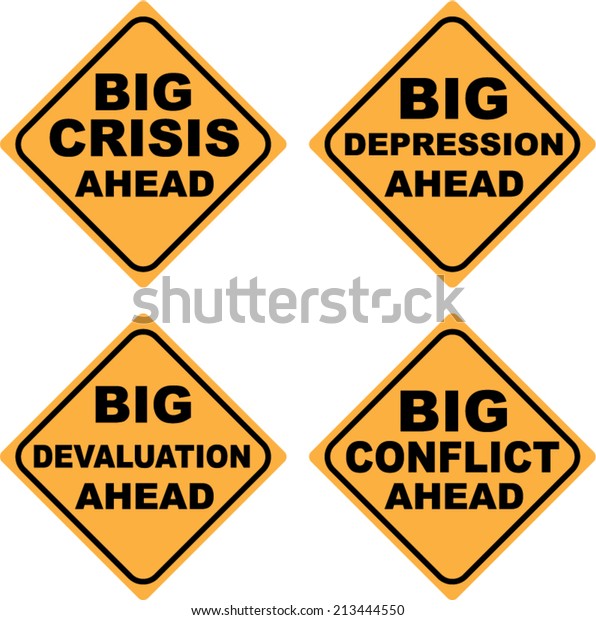 Crisis Signs Stock Vector (Royalty Free) 213444550