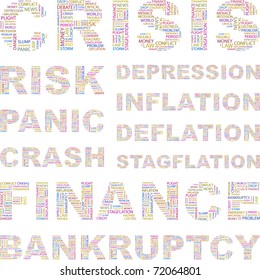 Crisis Word Collage Vector Illustration Illustration Stock Vector ...