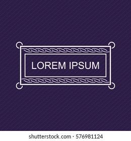Crisp Modern Banner Element Minimal Design Stock Vector (Royalty Free ...