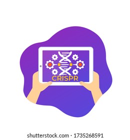 Crispr Genome Editing Icon Tablet Stock Vector (Royalty Free ...
