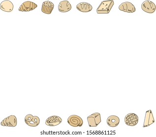 Crispy Bread Frame Illustration Image Stock Vector (Royalty Free ...
