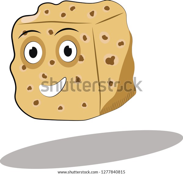 Crispy Cute Food Cartoon Vector Illustration Stock Vector (Royalty Free ...