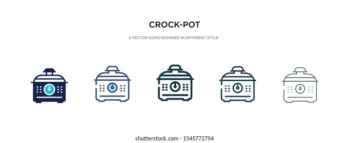 Crockpot Icon Different Style Vector Illustration Stock Vector (Royalty ...