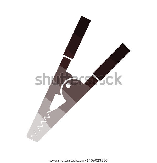 Crocodile Clip Icon Flat Color Ladder Stock Vector (Royalty Free ...