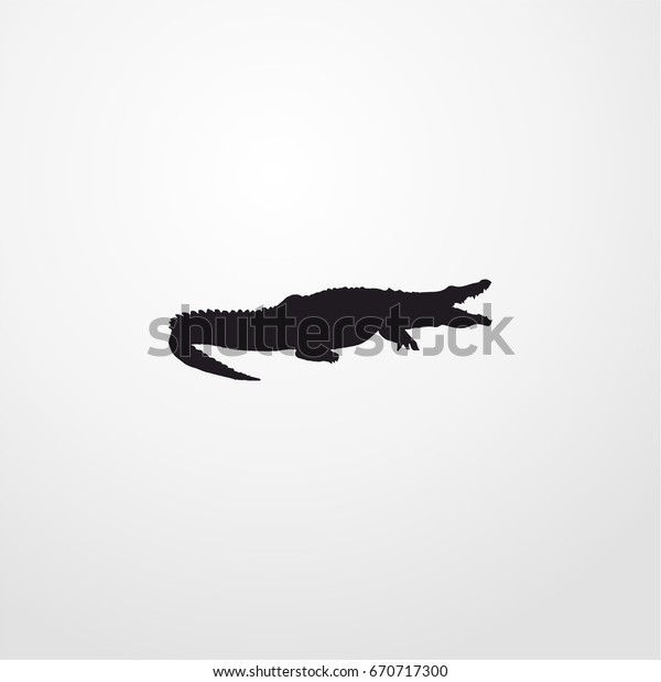 Crocodile Icon Vector Sign Symbol On Stock Vector (Royalty Free) 670717300