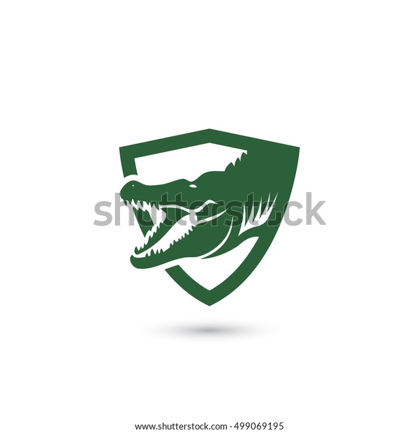 Crocodile Symbol Vector Illustration Stock Vector (Royalty Free) 499069195
