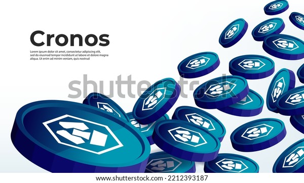 Cronos Cro Cryptocurrency Concept Banner Background Stock Vector ...