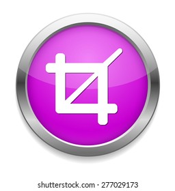 Crop Button Stock Vector (Royalty Free) 277029173 | Shutterstock