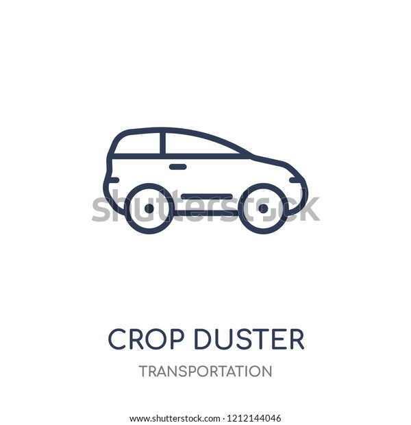 Crop Duster Icon Crop Duster Linear Stock Vector (Royalty Free ...
