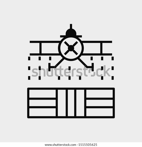 Crop Duster Icon New Trendy Crop Stock Vector (Royalty Free) 1515505625 ...