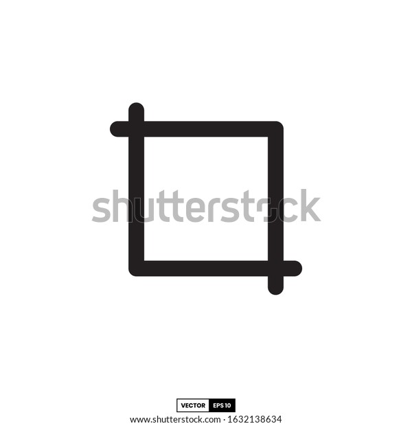 Crop Icon Design Inspiration Vector Template Stock Vector (Royalty Free ...