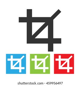 Crop Icon Simple Logo Crop Sign Stock Vector (Royalty Free) 459956497 ...