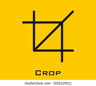 Crop Vector Icon Stock Vector (Royalty Free) 1032129211 | Shutterstock