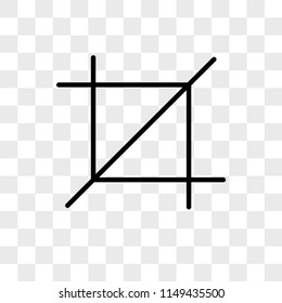 Crop Vector Icon On Transparent Background: เวกเตอร์สต็อก (ปลอดค่า ...