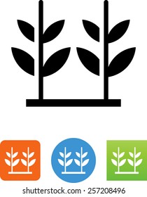 Crops Icon Stock Vector (Royalty Free) 257208496 | Shutterstock