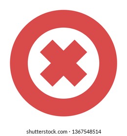 Cross Check Mark Red X Icon 스톡 벡터(로열티 프리) 1367548514 | Shutterstock