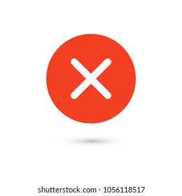 Cross Close Icon Vector Illustration Minimalist Stock Vector (Royalty ...