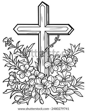 Drawings Of Crosses With Flowers | Free download on ClipArtMag
