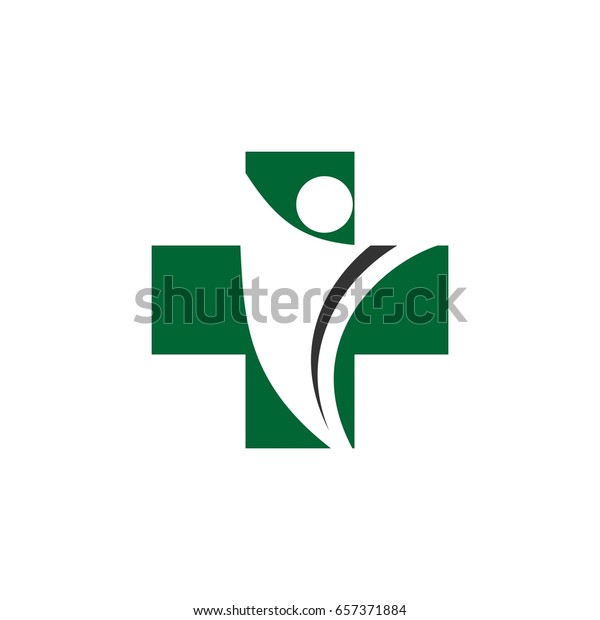 Cross Human Symbol Negative Space Stock Vector (Royalty Free) 657371884 ...