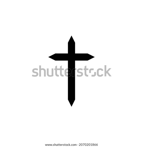 Cross Icon God Vector Christian Illustration Stock Vector (Royalty Free ...