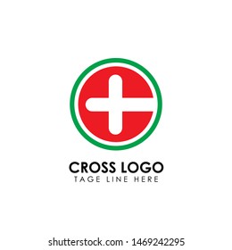 Cross Letter C Design Logo Template Stock Vector (Royalty Free ...