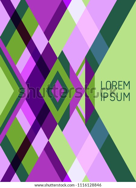 Cross Lines Cover Page Layout Vector Stock Vector (Royalty Free ...