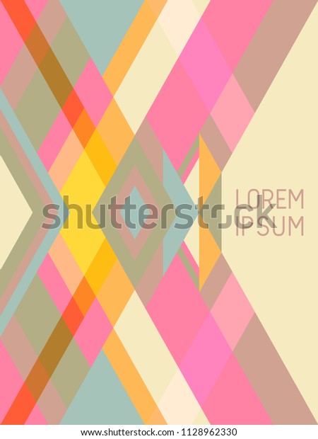 Cross Lines Cover Page Layout Vector Stock Vector (Royalty Free ...