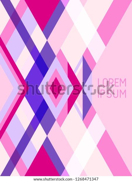 Cross Lines Cover Page Layout Vector Stock Vector (Royalty Free ...