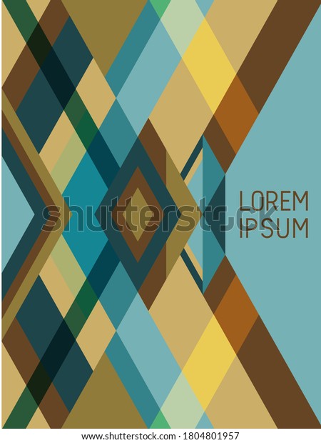 Cross Lines Cover Page Layout Vector Stock Vector (Royalty Free ...